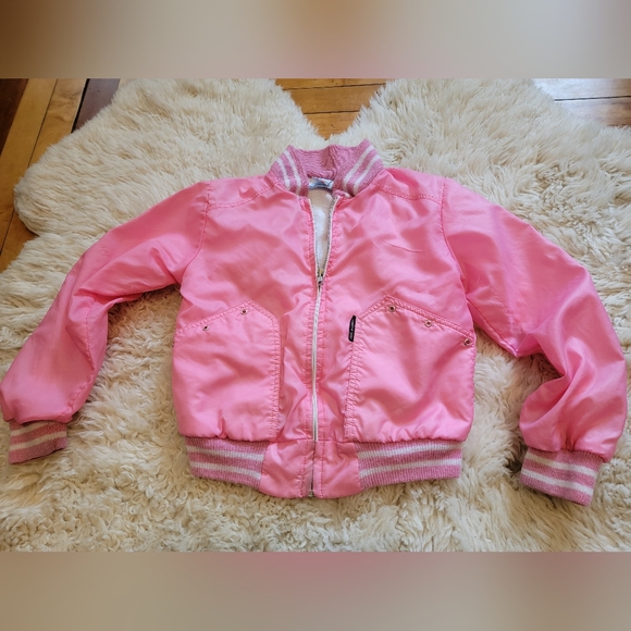 Sears | Jackets & Coats | Vintage 8s Pink Kids Members Only Bomber ...